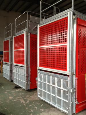China VFC Control Building Construction Hoist Elevator With Galvanized Car Rack Pinion for sale