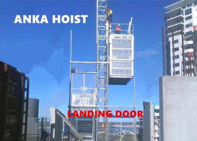 China A grua da construção da porta da aterrissagem do acesso de Hoistway pintou/galvanizado com barra de travamento à venda