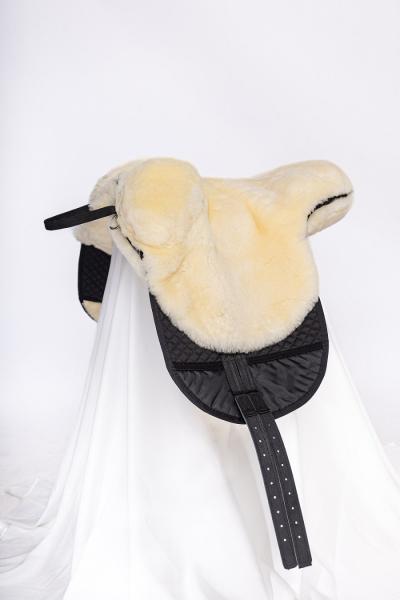 Quality Comfortable And Soft Sheepskin Bareback Pad With Strong Cow Leather Straps for sale