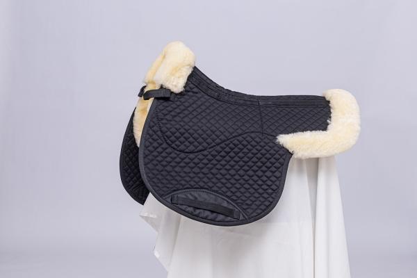 Quality Sheepskin GP Numnah 4 Pockets System With Inserts Half Lining Genuine Australia Sheepskin A Grade for sale