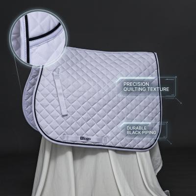 China Fashion Cotton Saddle Pad With Piped Edge Strong And Breathable Fabric Materials for sale