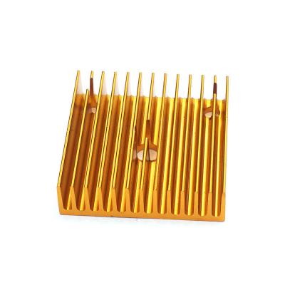 Cina radiatore di Heatsink Gold Copper della stampante di 40*40*11mm MK7 MK8 3D in vendita
