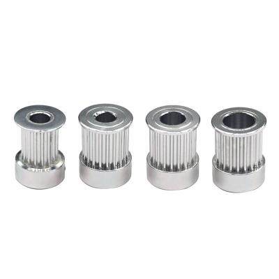 Cina Lega di alluminio d'argento 16 20 larghezza 10mm della puleggia della cinghia di sincronizzazione del dente 2GT in vendita