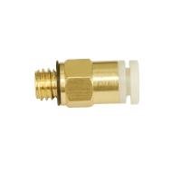China For Remote Extruder 3D Printer M6 Brass Quick Pneumatic Connector for sale