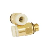 China For Remote Extruder 3D Printer M6 Brass Quick Pneumatic Connector for sale