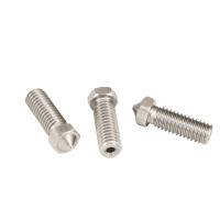 China Stainless Steel E3D 0.2 Mm 3d Printer Nozzle M6 External Thread for sale