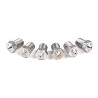 China Stainless Steel E3D 0.2 Mm 3d Printer Nozzle M6 External Thread for sale