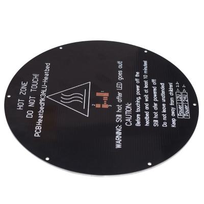 Cina Del metallo delta nero Rostock del giro di Heatbed MK3 della stampante 3D densamente 3mm in vendita