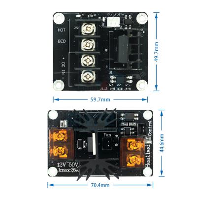 Cina modulo di potere di Mainboards Hot Bed della stampante 3D di 25A 60mm*50mm MOS Tube 240W in vendita