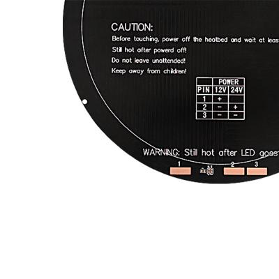 Cina Letto caldo di alluminio 240mm del substrato MK3 intorno al focolaio 240mm*3mm in vendita