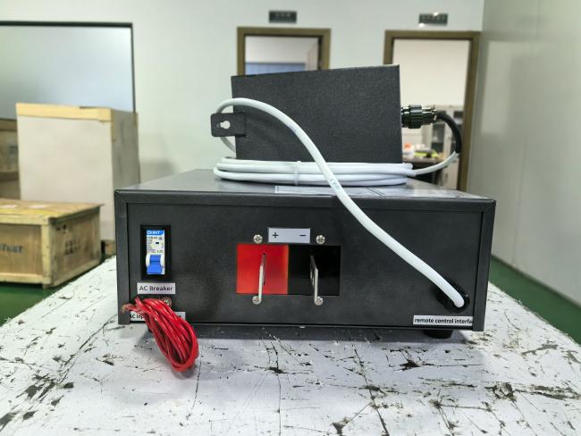 Close-up view of 12V 300A Industrial Rectifier controls