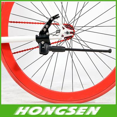 China Spray painting semi aluminum alloy road bicycle support/bike side kickstand for sale