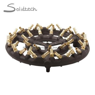 China Propane NG Brass Nozzle Jet X44 Beer Brewing Cast Iron Tip Burner for sale