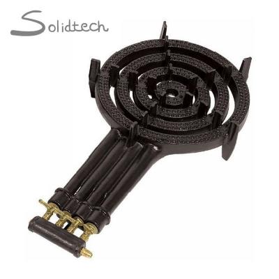 China Four Ring LPG Gas Burner Cast Iron 4 Pipes Cooker Outdoor Camping Wok Stove for sale