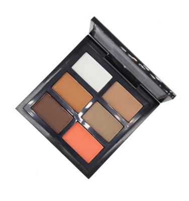 Cina Colori caldi su ordinazione della tavolozza 6 dell'ombretto dell'occhio dei cosmetici popolari di trucco per gli occhi di Brown in vendita
