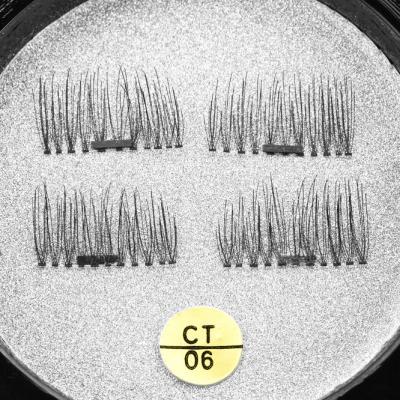 Cina Materiali falsi lunghi di sintesi dei cigli dei doppi dell'occhio cigli magnetici di trucco in vendita