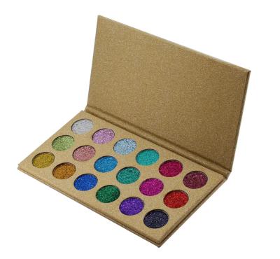 China De mengelingskleuren schitteren de Oogschaduw van de Oogmake-up met Gouden Karton Verpakking Te koop