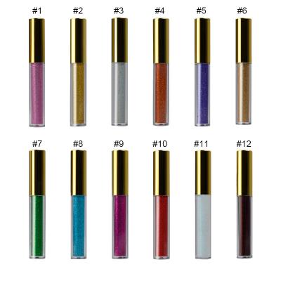 Cina 12 di colori dell'occhio di trucco dell'eye-liner di garanzia di scintillio liquido 3 anni duraturi in vendita