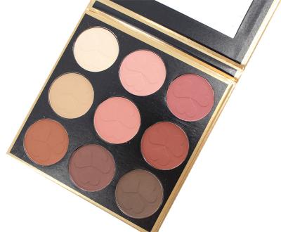 China High Pigment Eye Makeup Eyeshadow 9 Colors Matte Palette Safe Ingredients for sale