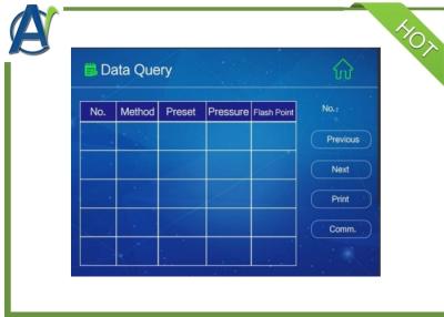Cina Tester automatico del punto di infiammabilità a vaso chiuso ASTM D93 ISO 2719 in vendita