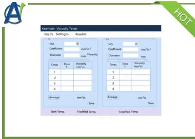 Cina Tester per la viscosità cinematica con calcolo automatico ASTM D445 con stampante integrata per prodotti petroliferi in vendita