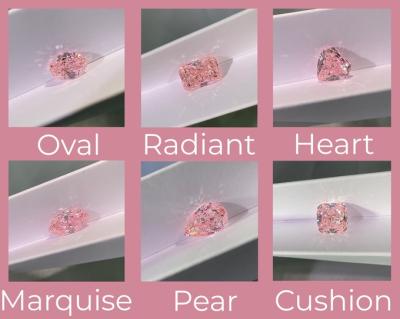 China Loose CVD Lab Created Diamond Fancy Light Pink Synthetic Diamond 1.56ct IGI Certified for sale