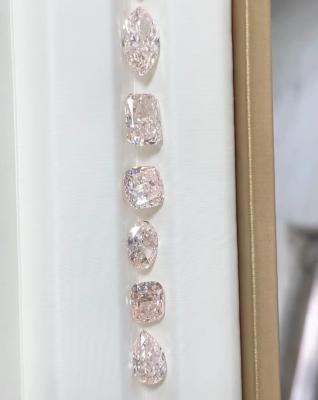 China Loose Lab Made Diamonds Lab Grown Diamond Pink CVD Diamond Prime Source Oval Loose Diamond for sale