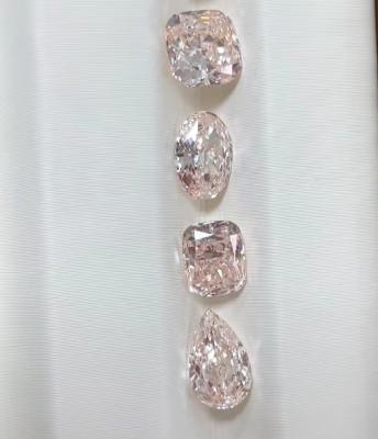 China Loose Lab Made Diamonds Lab Grown Diamond Pink CVD Diamond Prime Source Oval Loose Diamond for sale