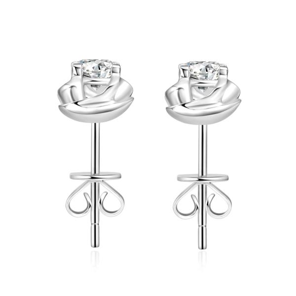New Luxury Fashion Design 18k Lab Grown Diamond Earrings Joias para Mulheres NGTC Certificado forma redonda diamantes brincos