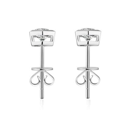 Cina Classic Design 18k Laboratorio cresciuto orecchini di diamanti Gioielli NGTC certificato Forma rotonda 0,3ct orecchini di diamanti in vendita