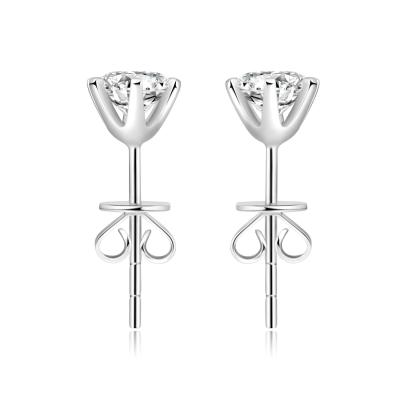 Cina Classic Design 18k Laboratorio cresciuto diamanti orecchini Gioielli best seller forma rotonda diamanti orecchini in vendita