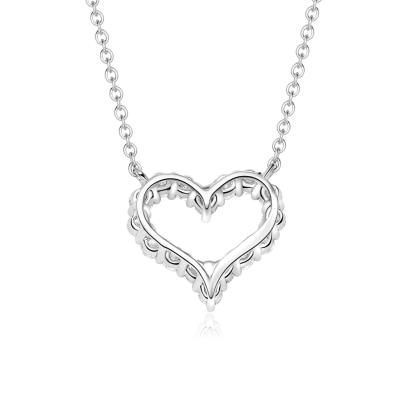 Cina Bello 18 carati d'oro di diamanti collante di laboratorio bianco di diamanti collante di laboratorio bellissimi gioielli collante a forma di cuore in vendita