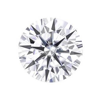 Cina Classico Hot Sale 18k Oro di laboratorio collante di diamante semplice collante gioielli di diamanti bianchi Collante di forma rotonda in vendita