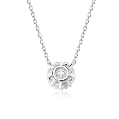 Cina Classico 18k oro di laboratorio cresciuto di diamante Pendente vendita calda Pendente Bianco gioielli di diamanti Pendente di forma rotonda in vendita