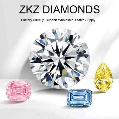Cina Classico 18k oro di laboratorio cresciuto di diamante Pendente vendita calda Pendente Bianco gioielli di diamanti Pendente di forma rotonda in vendita