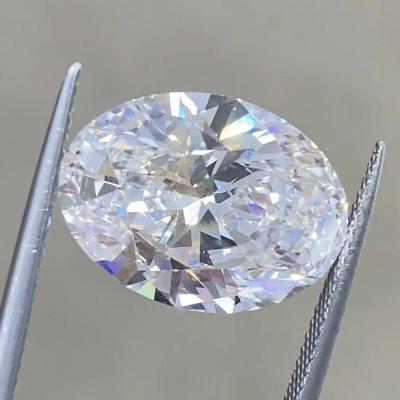 Cina Diamante bianco di grande dimensione creato in laboratorio prezzo all'ingrosso 4CT taglio ovale incolore con certificato IGI in vendita