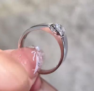 Cina Anello di diamanti maschile Anelli di diamanti di laboratorio 18K Anello di fidanzamento personalizzato in vendita