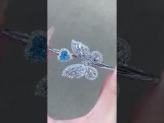 Cultivated Diamond Butterfly Bracelet Fancy Color Diamond Jewelry Earing Necklace
