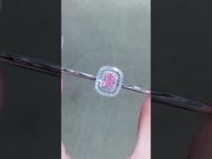 Pink Lab Grown Diamond Bracelets Radiant Cut Radiant Shape NGTC Certified