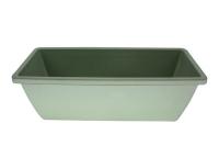 China Impact Resistant Rectangular Orchid Pot Mint Green 90cm Plastic Trough Planter for sale
