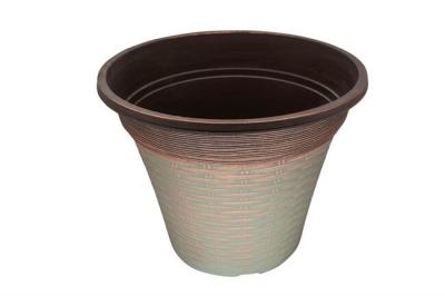 Cina Vasi di plastica 2.8L della pianta del giardino riutilizzabile di Brown al vaso della pianta 12L per i peperoni in vendita