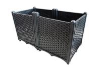 China Damp Proof Rectangular Windowsill Planter 50x15x19cm Plastic Vegetable Troughs for sale