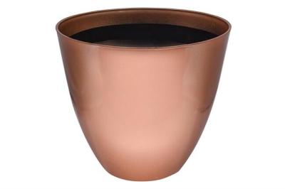 China Pp Rose Gold 1m Lange Plastic Planters verglaasden Cilindrische Bloempotten Te koop