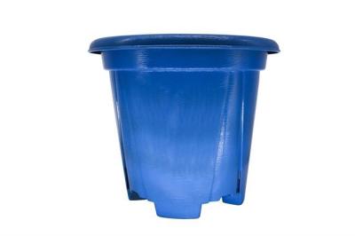 China Dia 13.5cm Blauwe Plastic Planters Te koop