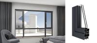 Quality Black Thermal Insulation Casement Window JZG50 Commercial Aluminum Casement for sale