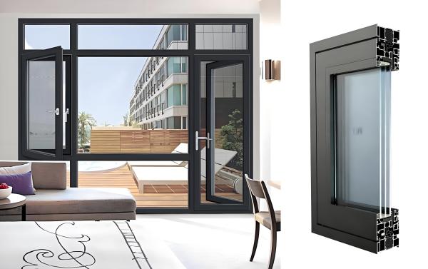Quality GYG65 Soundproof Window 1.2mm-2.0mm Aluminum Frame Casement Windows for sale