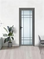 Quality GC70 Aluminium Double Glass Swing Door 1.2mm-2.0mm Aluminium Casement Door for sale