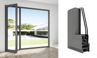 Quality JZG50 Thermal Insulation Casement Doors 1.4mm-2.0mm Aluminium Frame Swing Door for sale