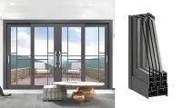 Quality Commercial Aluminium Sliding Doors JZ136 Double Glazed Aluminium Sliding Doors for sale