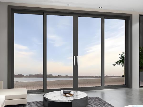 Quality Custom Aluminium Sliding Doors JZ120 Heavy Duty Sliding Doors Anodized for sale